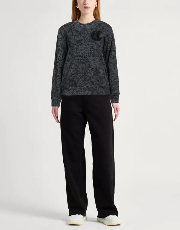 Just Cavalli Sweatshirt With Leopard Print And Brand Logo
