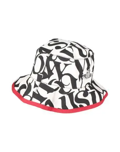 VIVIENNE WESTWOOD Cotton Canvas Bucket Hat - White