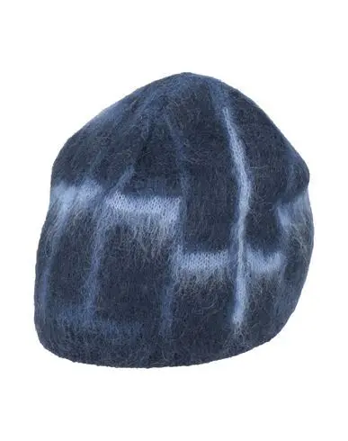 Giorgio Armani Beanie In Mohair, Wool, And Polyamide - Navy