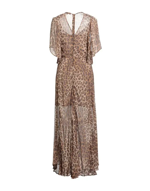 Maje Leopard-print Georgette Maxi Dress