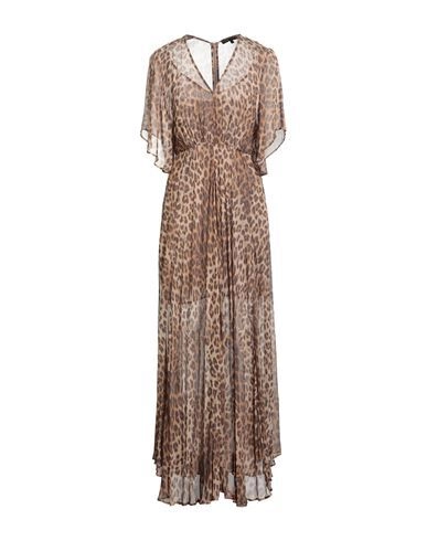 Maje Leopard-print Georgette Maxi Dress - Camel
