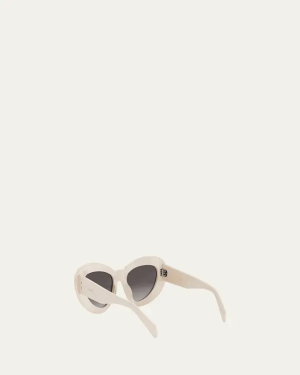 Celine 3 Dots Cat Eye Sunglasses - Ivory