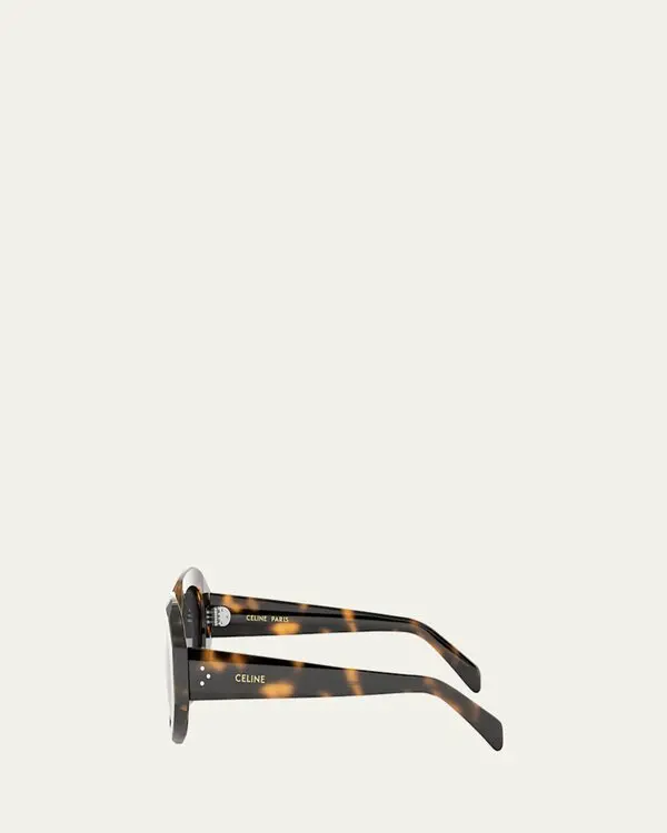 Celine Geometric Square Sunglasses - Black