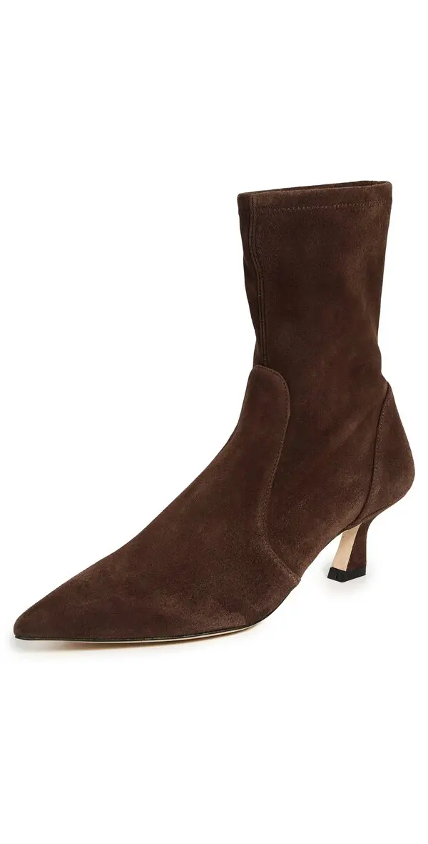 STUART WEITZMAN Vinnie 50 Booties - Walnut