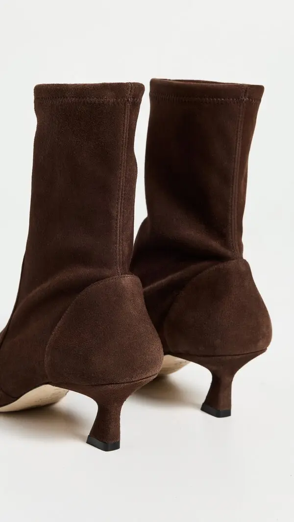 STUART WEITZMAN Vinnie 50 Booties - Walnut