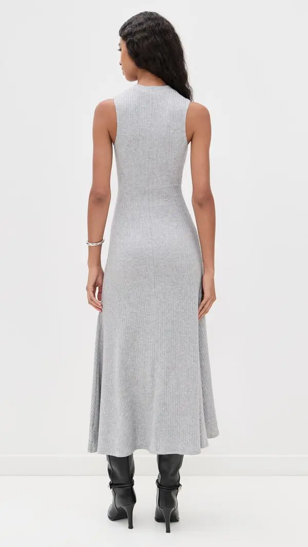 LE BOP Sleeveless Maxi Dress - Heather Grey
