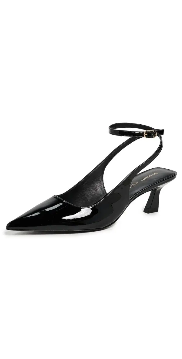 STUART WEITZMAN Vinnie Strap Pumps - Black