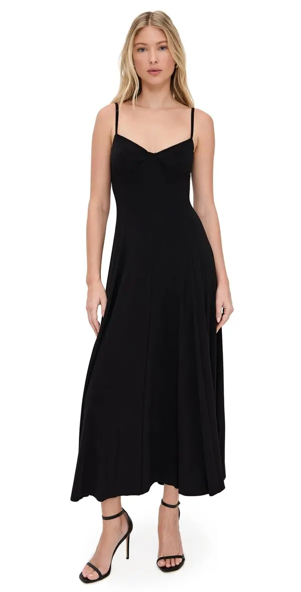 Norma Kamali Underwire Midi Dress