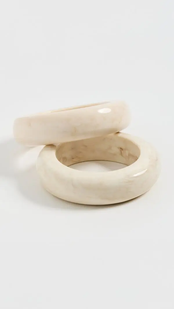 Shashi Swirled Resin Bangle Set