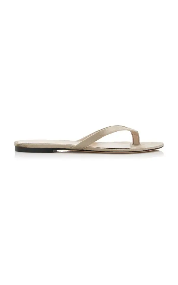 THE ROW Sacha Thong Sandals - Taupe