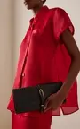 LIFFNER Little Lady Belted Leather Clutch