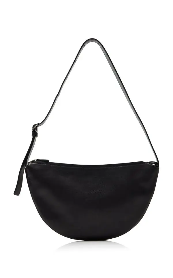 THE ROW Jouvette Leather Crossbody Bag - Black