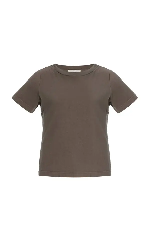 THE ROW Tori Cotton-jersey T-shirt - Neutral