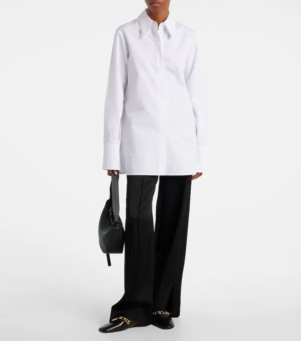 JIL SANDER Chain-detail Leather Loafers