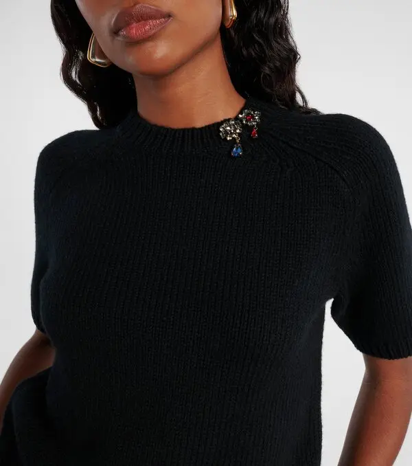Max Mara Pepli Wool And Cashmere Top