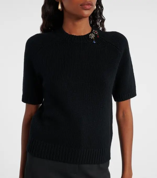 Max Mara Pepli Wool And Cashmere Top