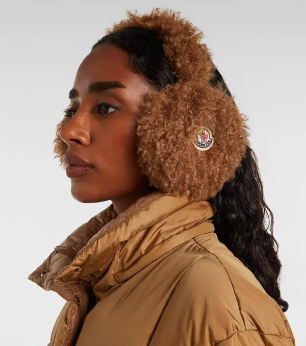 Moncler Logo Earmuffs - Brown