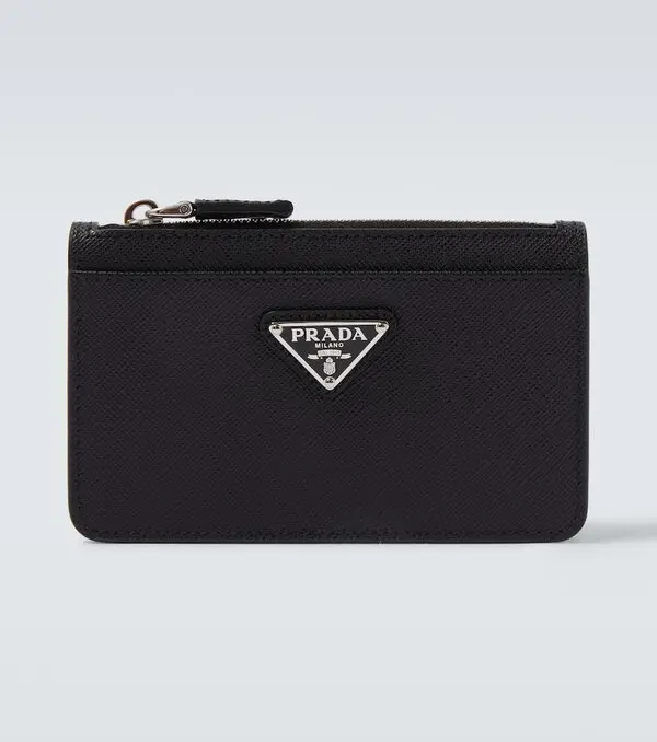 Prada Leather Card Holder - Black