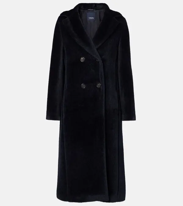 Max Mara Alpaca And Wool Coat - Blue