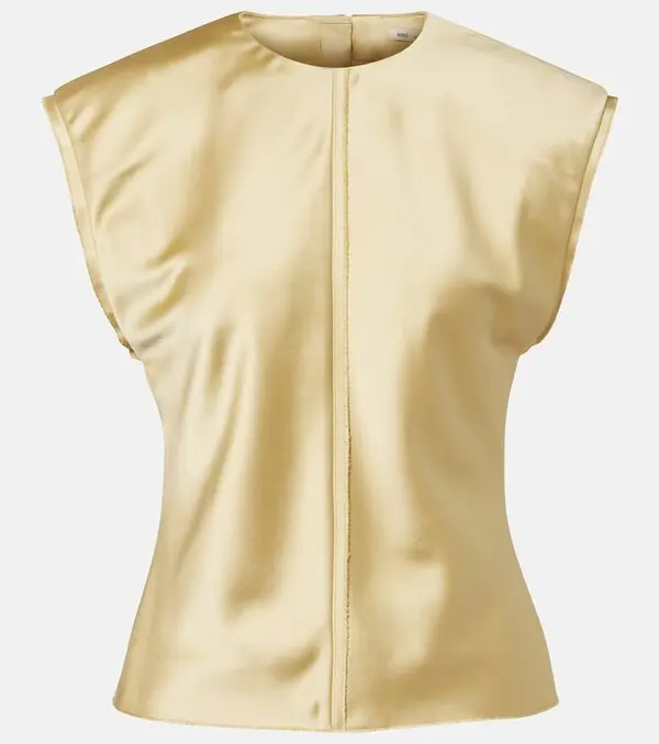 Ami Satin Sleeveless Top