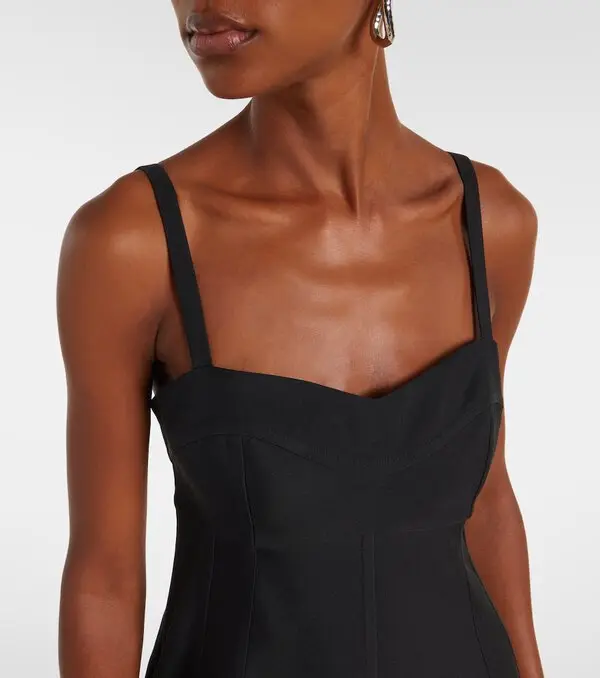 JIL SANDER Gabardine Midi Dress