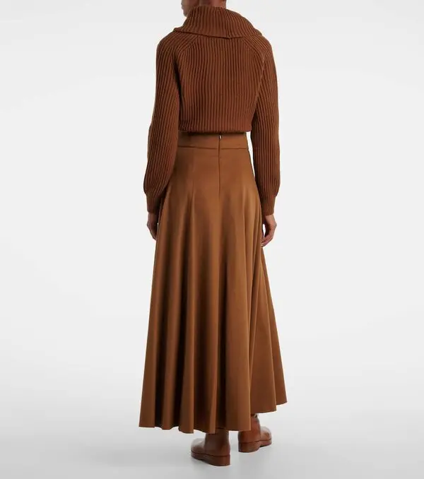 Max Mara Camel Hair Maxi Skirt