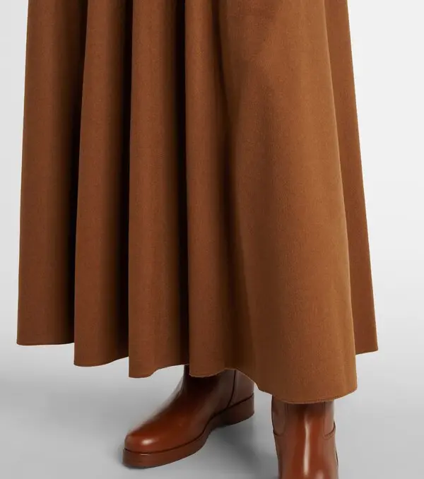 Max Mara Camel Hair Maxi Skirt