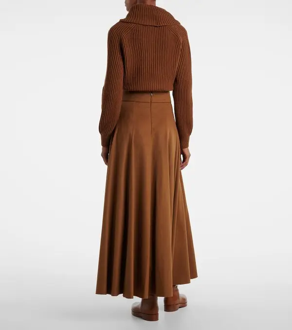 Max Mara Camel Hair Maxi Skirt