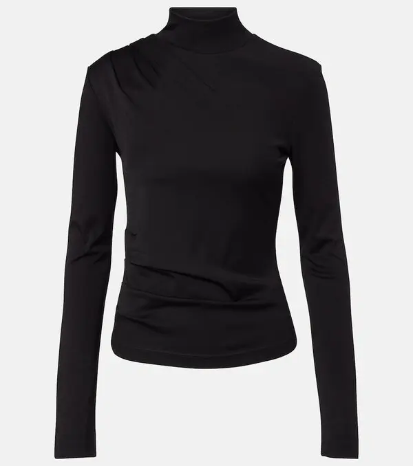 Max Mara Wool Turtleneck Sweater - Black