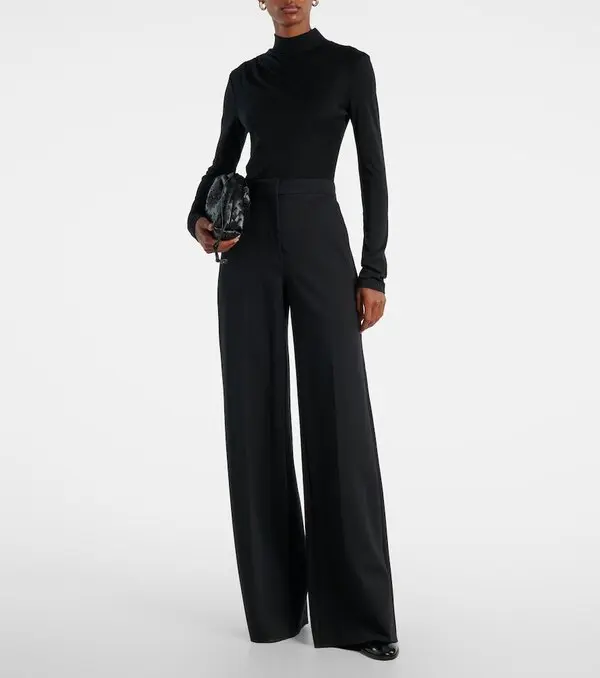 Max Mara Wool Turtleneck Sweater - Black
