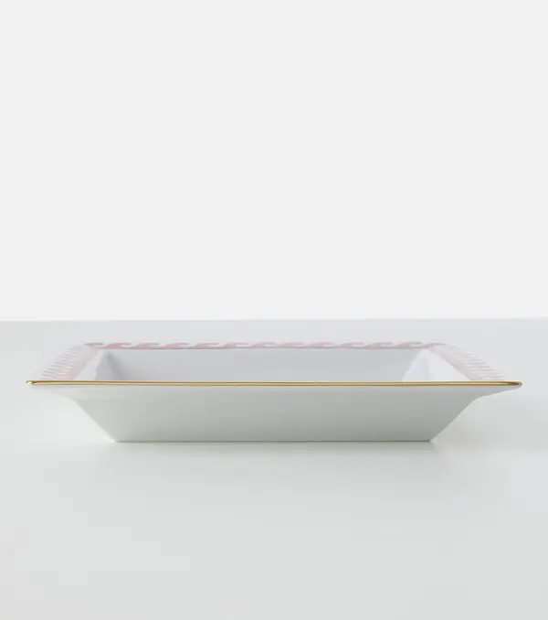 GINORI 1735 Il Viaggio Di Nettuno Tray Luke Edward Hall - Pink