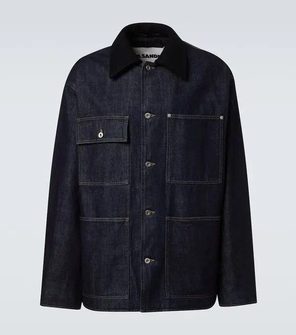 JIL SANDER Oversized Denim Jacket - Blue