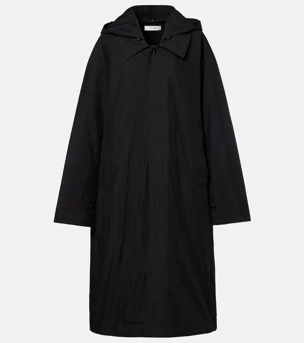 AYA MUSE Hooded Cotton-blend Coat