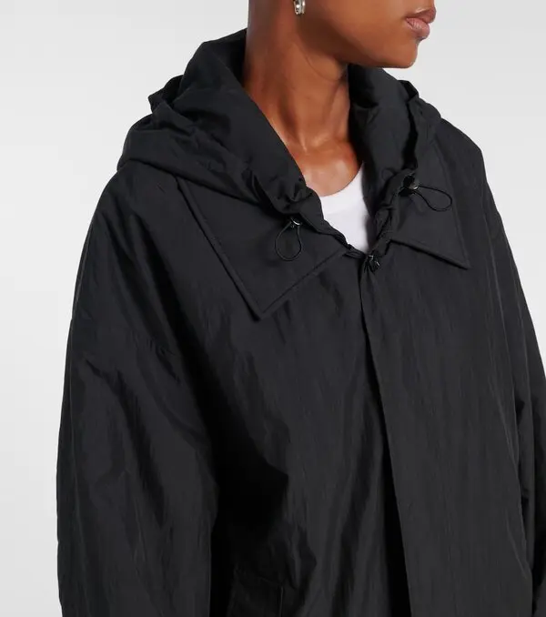 AYA MUSE Hooded Cotton-blend Coat