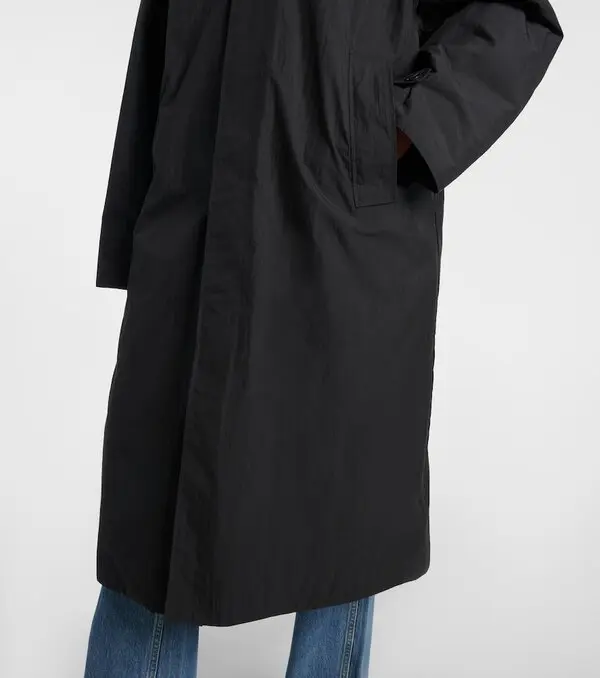 AYA MUSE Hooded Cotton-blend Coat