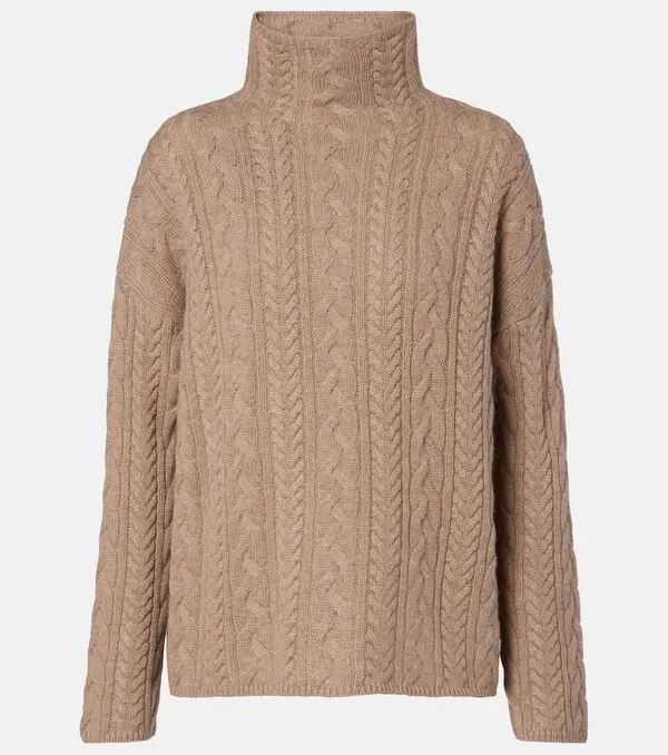 Max Mara Cable-knit Wool And Cashmere Sweater