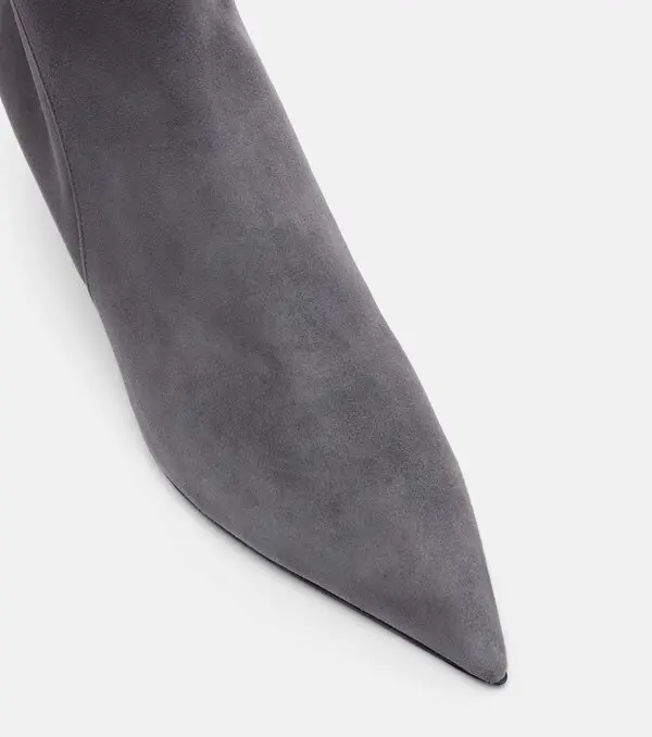 GIANVITO ROSSI Levy 55 Suede Ankle Boots - Grey