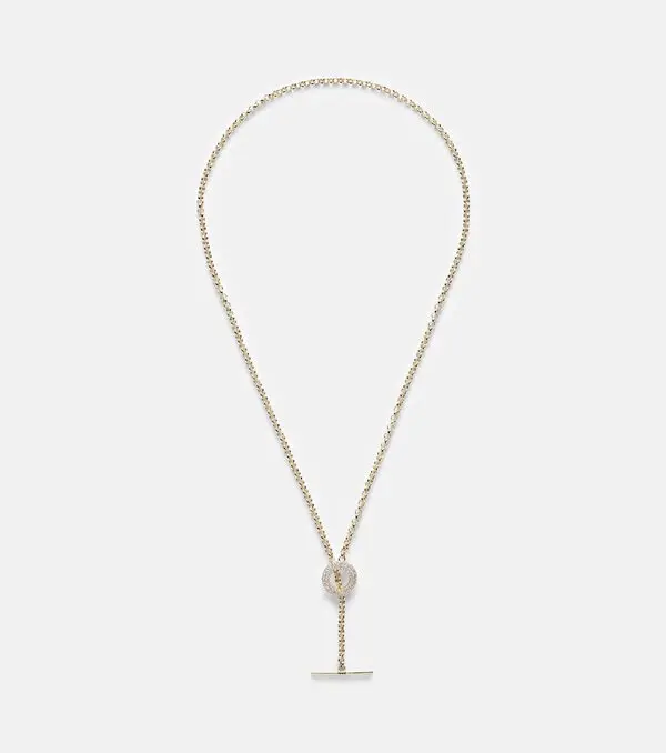 STONE AND STRAND 14kt Chain Diamond Necklace - Gold