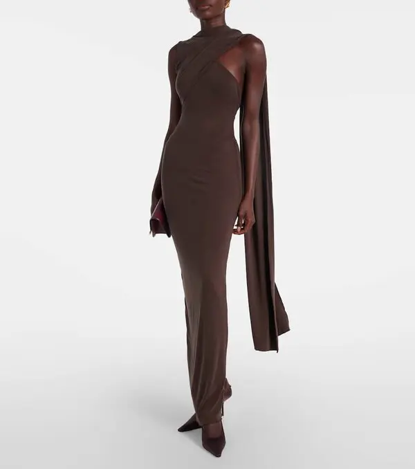 AYA MUSE Cedar Draped Maxi Dress