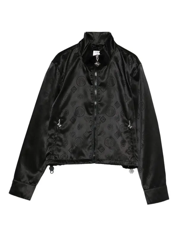 Casablanca Logo Pattern Jacket - Black