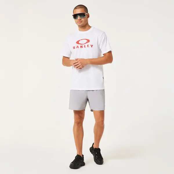 Oakley Bark Sun Tee - White,red