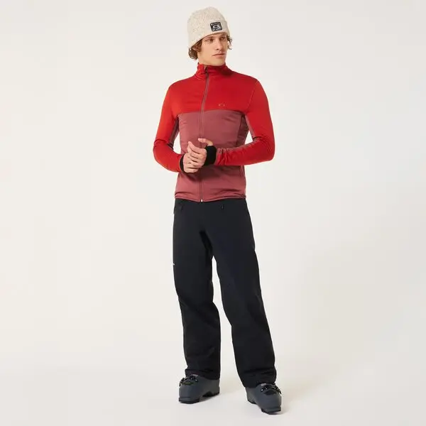 Oakley Full Zip Grid Sweatshirt - Red