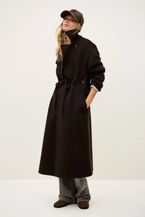 Ba&sh Kate Midi Coat - Brown