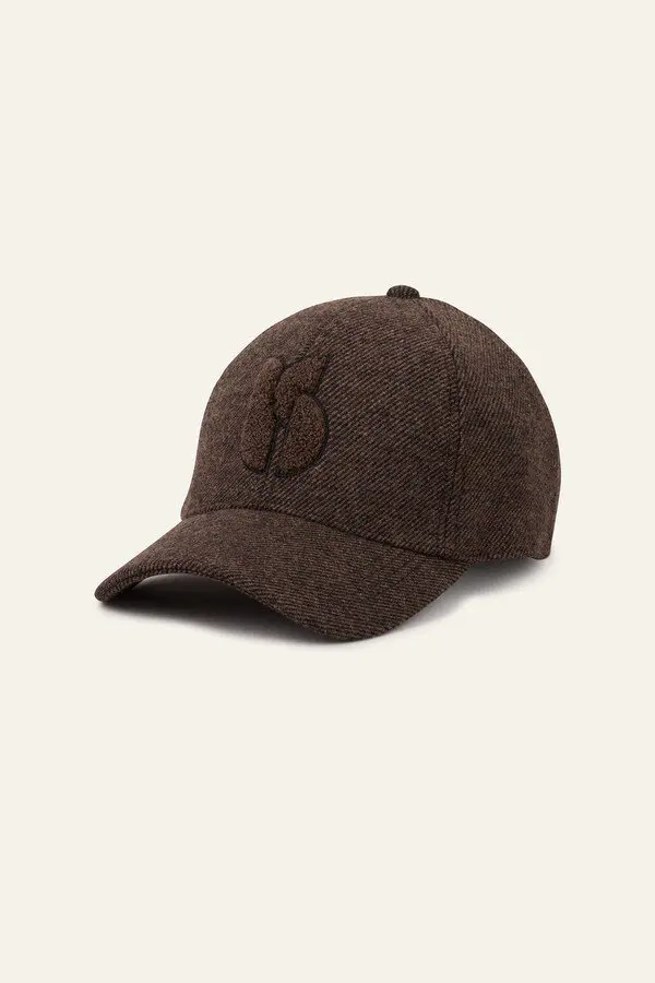 Ba&sh Embroidered Baseball Cap - Brown
