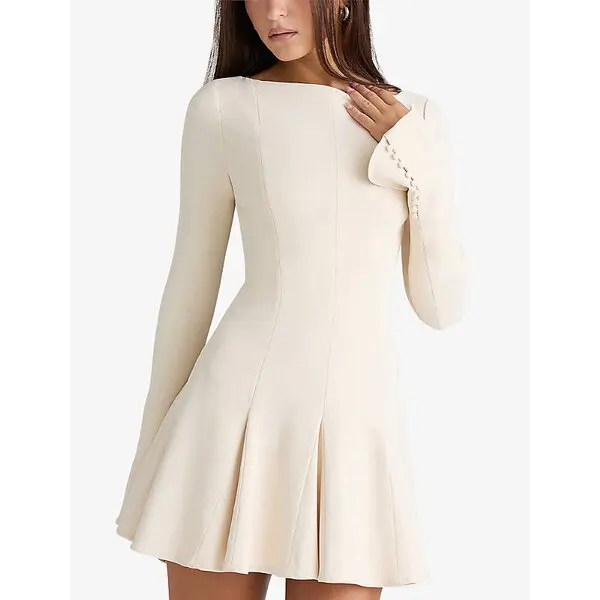 long safari dress IC Collection Long Sleeve Safari Dress-IC-5000D – Unique Apparel USA main image 1