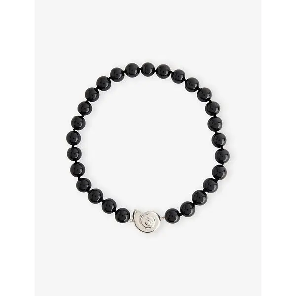 Le Sundial Nautilus Sterling-silver And Onyx Necklace - Black