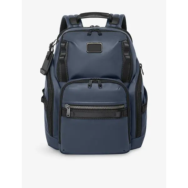 Tumi Woven Backpack - Navy Coated Canvas