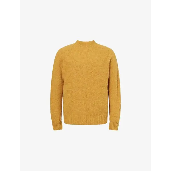 Sunspel Shetland Crew Neck Wool Knitted Jumper