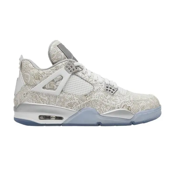 JORDAN 4 Retro '30th Anniversary Laser' Sample - White