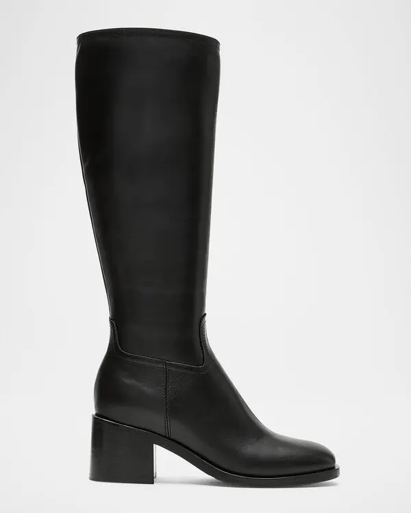 La Canadienne Leather Knee High Boots - Black